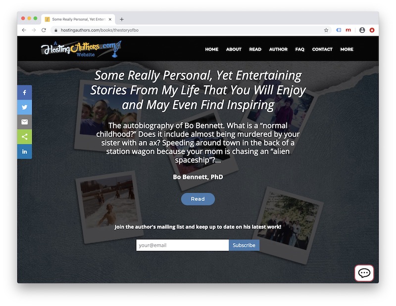 Hosting Authors: Free Website Hosting Solution for Authors